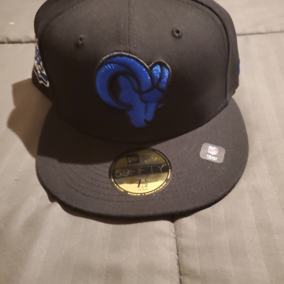 New Era | Accessories | Los Angeles Rams New Era 59fifty Hat 7 2 Black ...